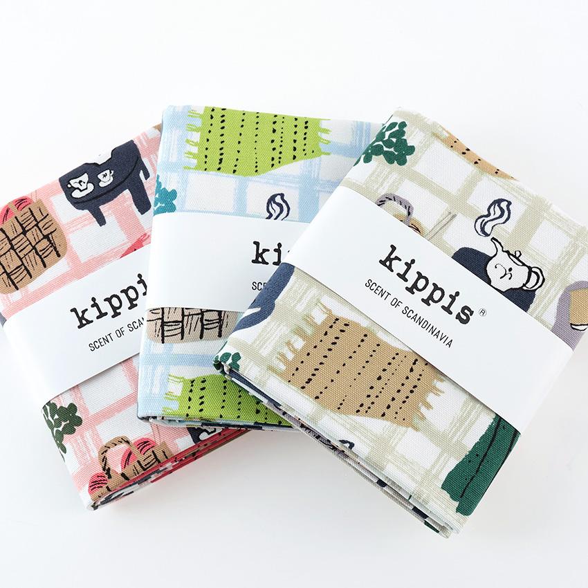 kippis ヒュッゲ オックス 50cm カットクロス｜生地 布 布地 はぎれ カット布 北欧風 北欧柄 北欧テイスト キッピス ねこ 猫 ...