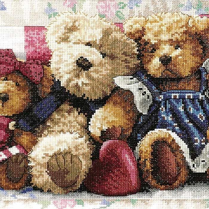 刺繍 輸入キット Dimensions ゴールドコレクション アニマル A Row of Love : 手芸材料の通販シュゲールYahoo!店 ...