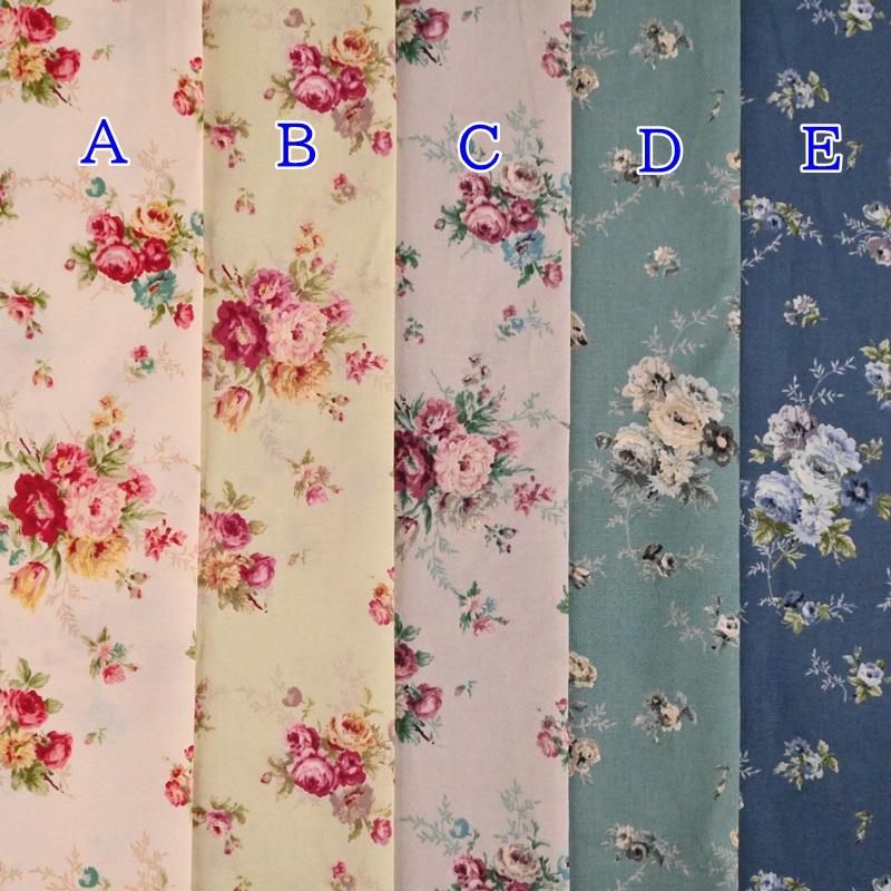 YUWA 有輪商店 70ローン ラスターグロス 生地 (50cm単位) 339064 small bouquet バラ柄 花柄 お花 布 ワンピース スカート パッチワーク バッグ 小物 ...