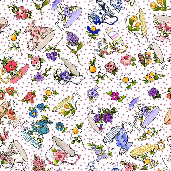 Loralie Designs ローラライ ハリス （ロラライ ハリス）デザイン ）Teacup Toss【30cm以上10cm単位 ...