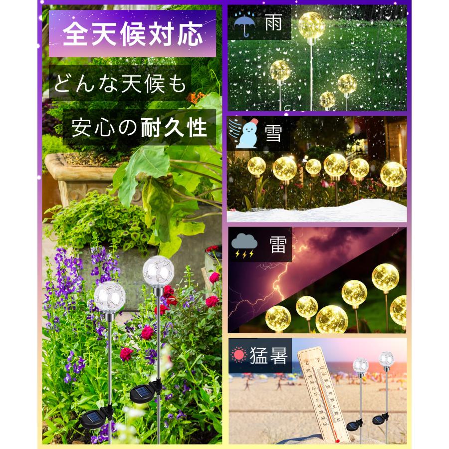 透明ボール型 ソーラーライト ガーデンライト 2個セット イルミネーション 差し込み式 埋め込み式 屋外 電気代ゼロ LED 全天候対応 防水 A159 : 駿華堂Yahoo!店 - 通販 ...