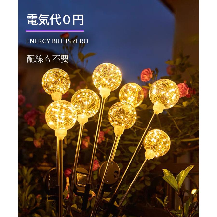透明ボール型 ソーラーライト ガーデンライト 2個セット イルミネーション 差し込み式 埋め込み式 屋外 電気代ゼロ LED 全天候対応 防水 A159 : 駿華堂Yahoo!店 - 通販 ...