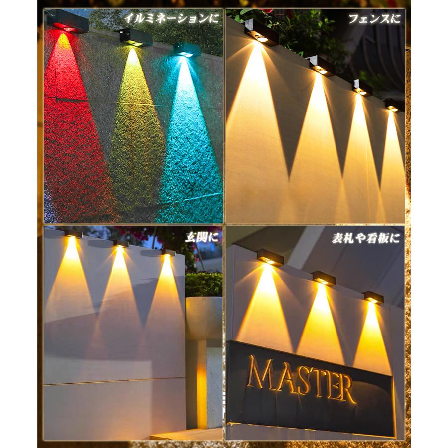 ソーラーライト 2個セット フェンスライト スポットライト 照明 ガーデンライト 暖色 カラフル 明暗センサー 屋外 自動点灯 デッキライト 防水 LED 門灯 A117 : 駿華堂Yahoo ...
