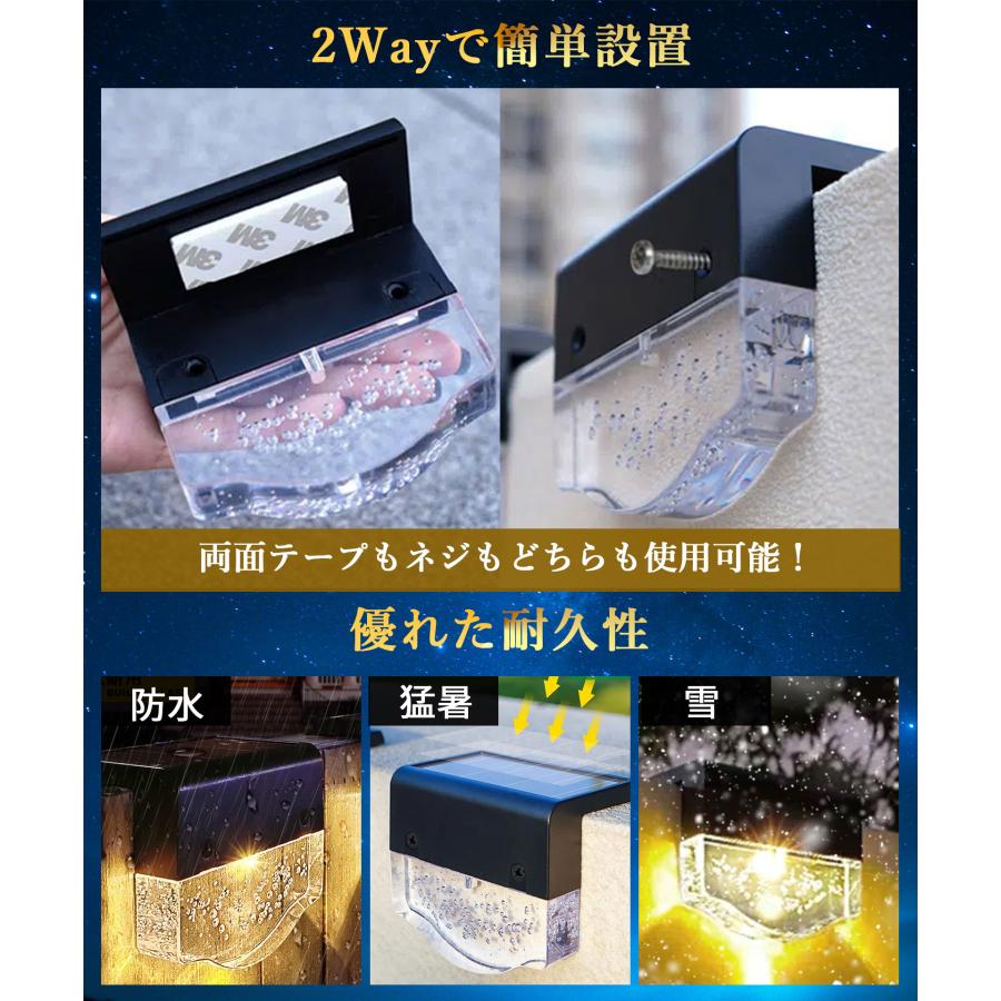 ソーラーライト 2個セット 波形 バブル フェンスライト 照明器具 ガーデンライト 階段 暖色 キャラメル色 屋外 自動点灯 デッキライト 防水 LED（A124） : 駿華堂Yahoo!店 ...