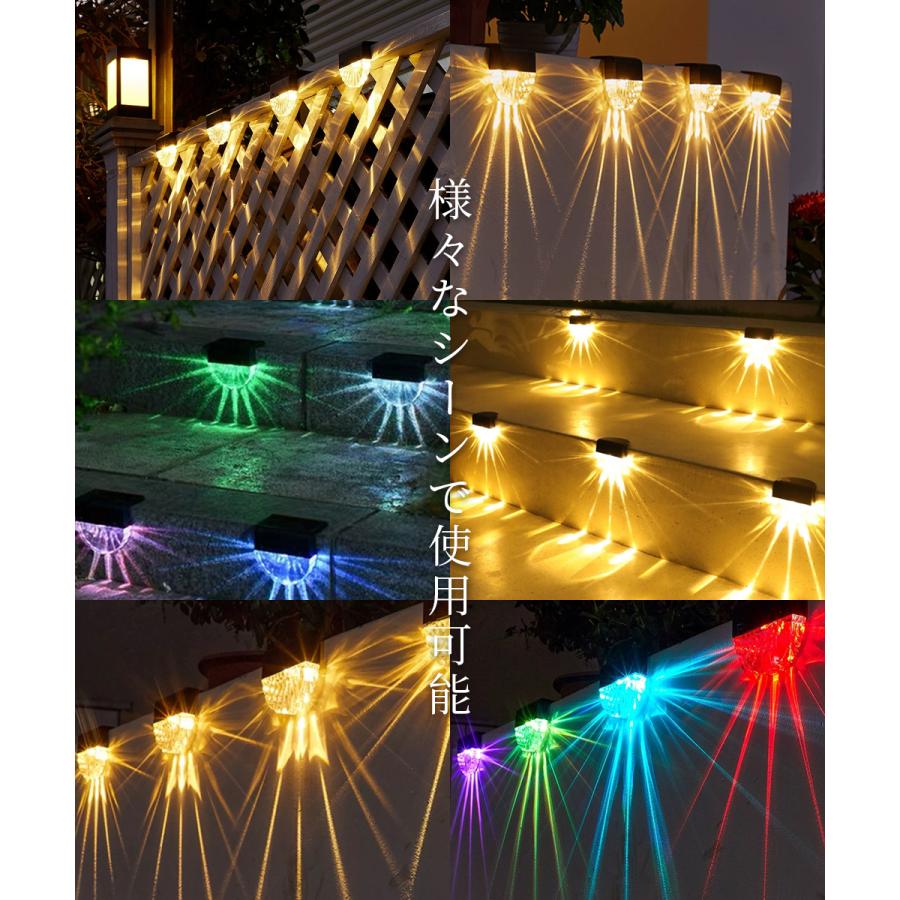 ソーラーライト 貝殻形 2個セット フェンス 階段 ガーデン ライト 暖色 カラフル 明暗センサー 屋外 自動点灯 デッキライト 防水 LED ソーラーランプ 門灯 A083 : 駿華堂 ...