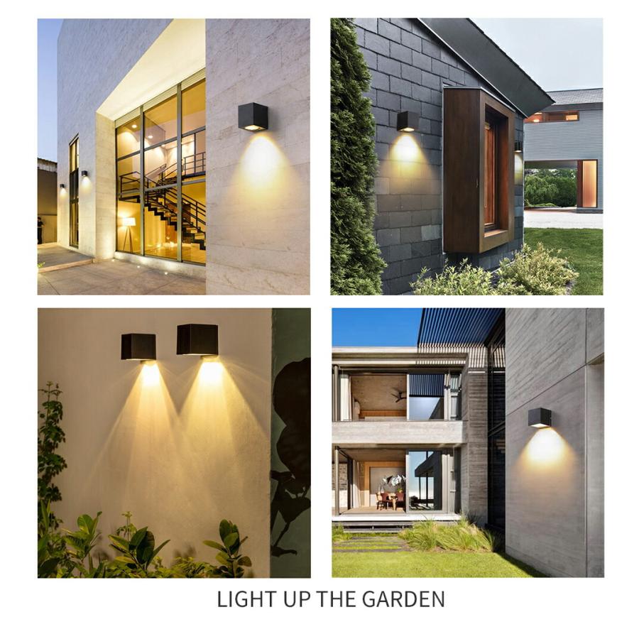 ソーラーライト ウォールライト 片側 フェンス 階段 ガーデン ライト 暖色 カラフル 明暗センサー 屋外 自動点灯 防水 LED ソーラーランプ 門灯 工事不要 A086 : 駿華堂 ...