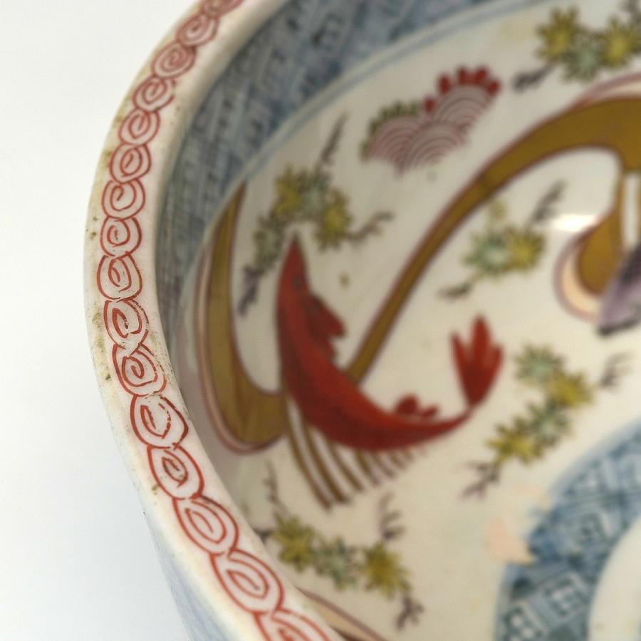 【趣楽】 明治時代 古伊万里魚図鉢 直径24，6cm S1741 :S1741:趣楽堂 ヤフーショッピング店 - 通販 - Yahoo!ショッピング