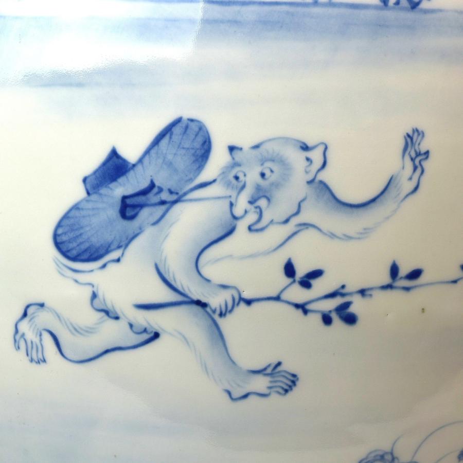 【趣楽】 希少 時代 オールド深川製磁 鳥獣戯画図大花瓶 高さ59，5cm 重量19，6kg 本物保証 S1811 : 趣楽堂 ヤフーショッピング店 - 通販 - Yahoo!ショッピング