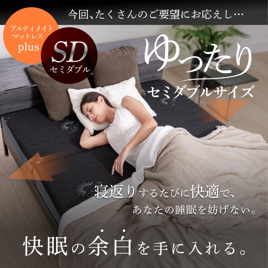 GOKUMIN アルティメイトマットレスplus＋ シングル セミダブル 折りたたみ ウレタン 硬め 柔らかめ 高反発 高弾性 低反発 厚さ15cm 三つ折り 敷布団 ベッド ごくみん ...