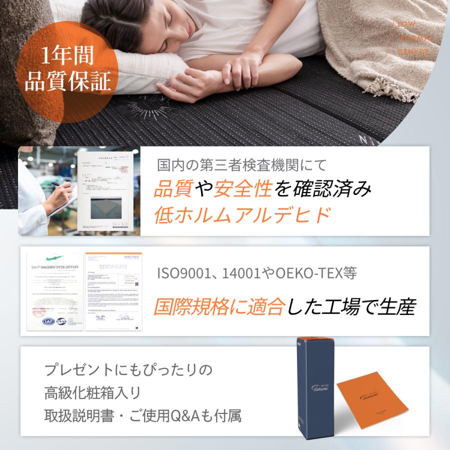GOKUMIN アルティメイトマットレスplus＋ シングル セミダブル 折りたたみ ウレタン 硬め 柔らかめ 高反発 高弾性 低反発 厚さ15cm 三つ折り 敷布団 ベッド ごくみん ...