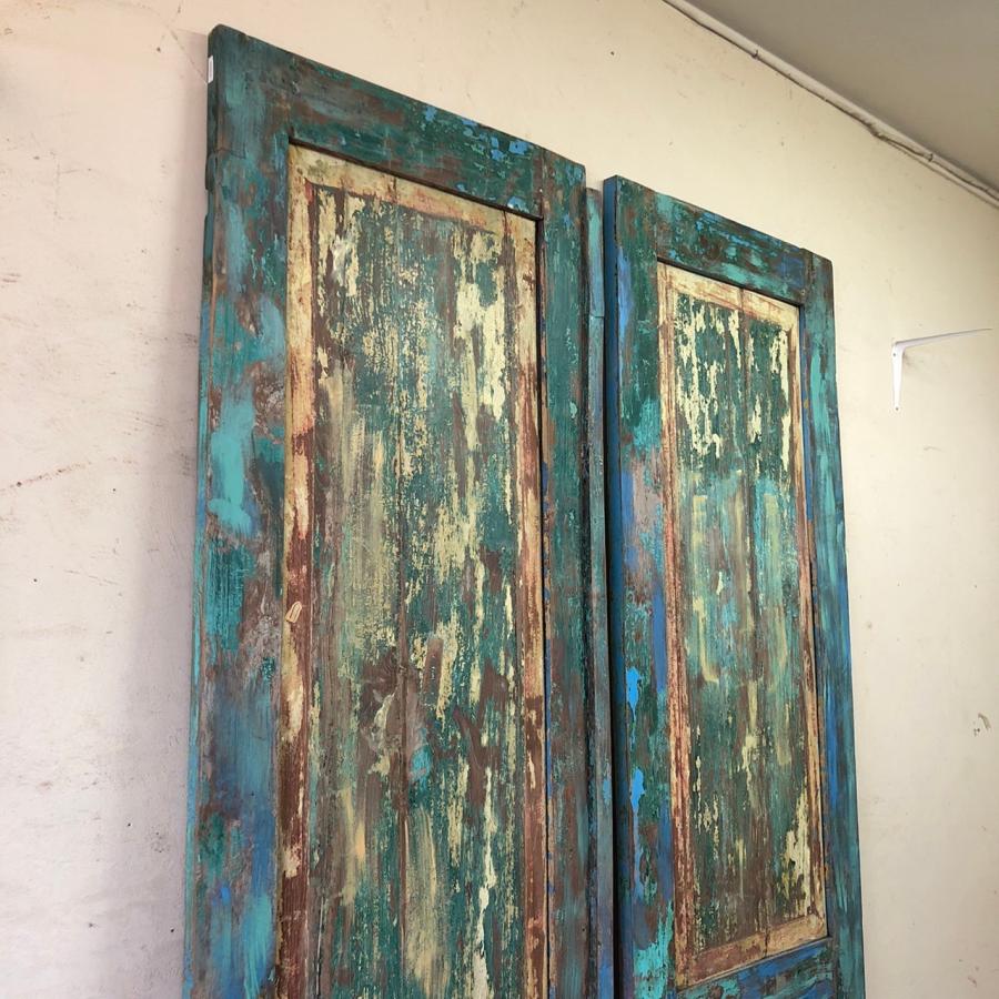 V-918 W122×H230 木製の両開きドア 建具 アンティーク扉 : 種to家 - 通販 - Yahoo!ショッピング