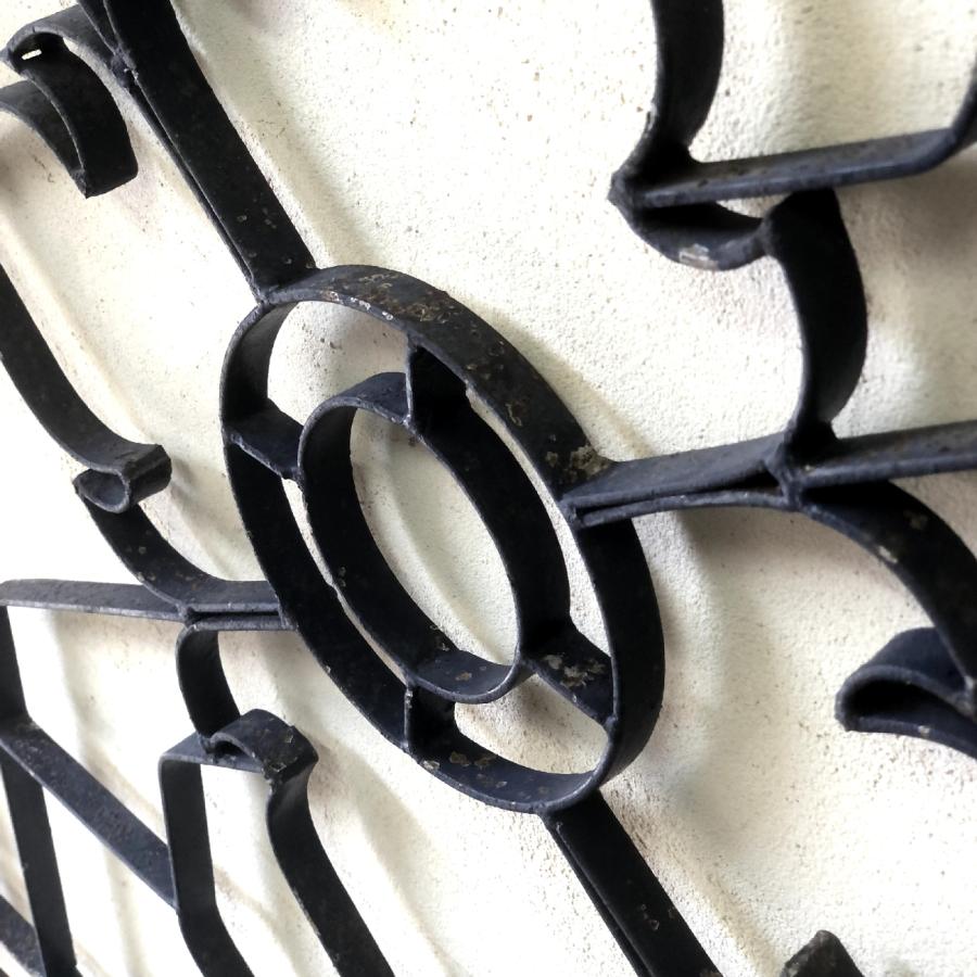 Y-448 W102×H103 大型アンティーク アイアン フェンス 鉄格子 間仕切り ケージ 外構 ガーデニング トレリス 防犯 鉄柵 stk : 種to家 - 通販 - Yahoo!ショッピング