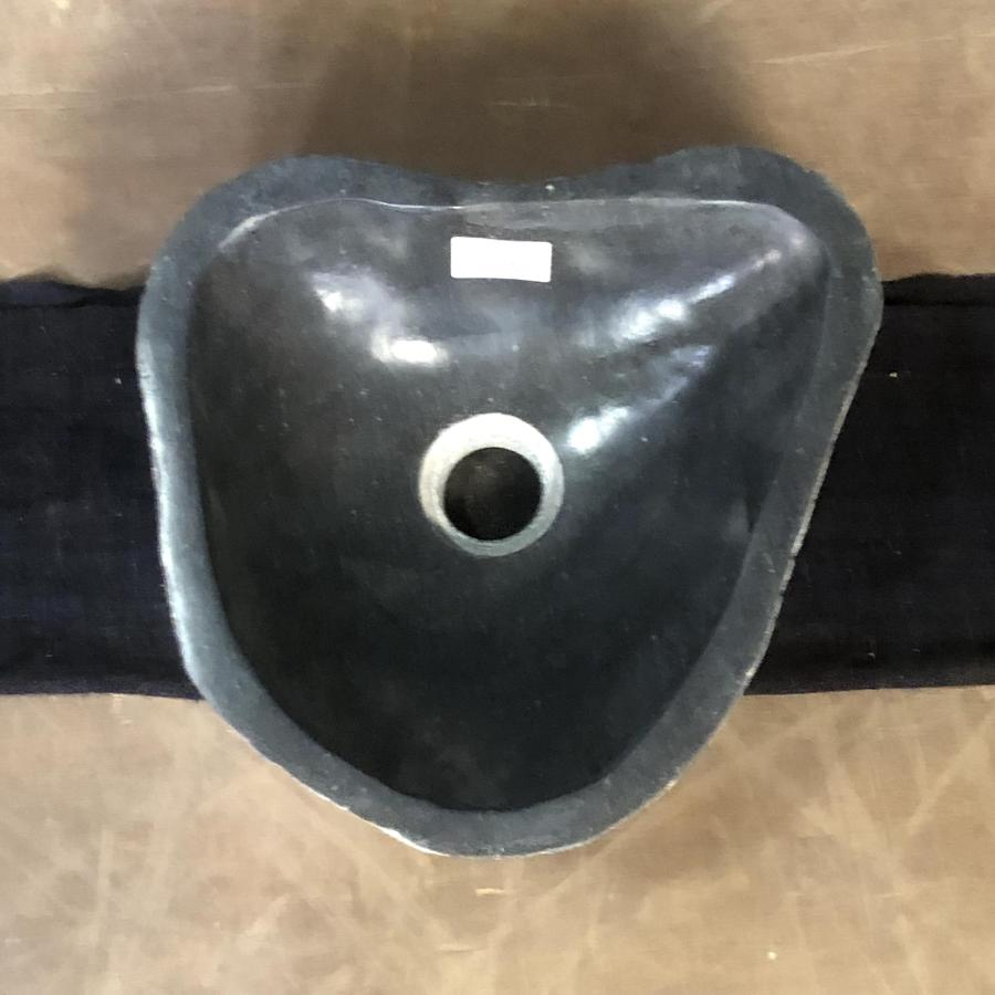 Z-025 W28×H28×H9 天然石の手洗いボウル 洗面ボウル 手洗い鉢 エクステリア ガーデニング 和風 店舗リノベーション 川石 stk : 種to家 - 通販 - Yahoo!ショッピング