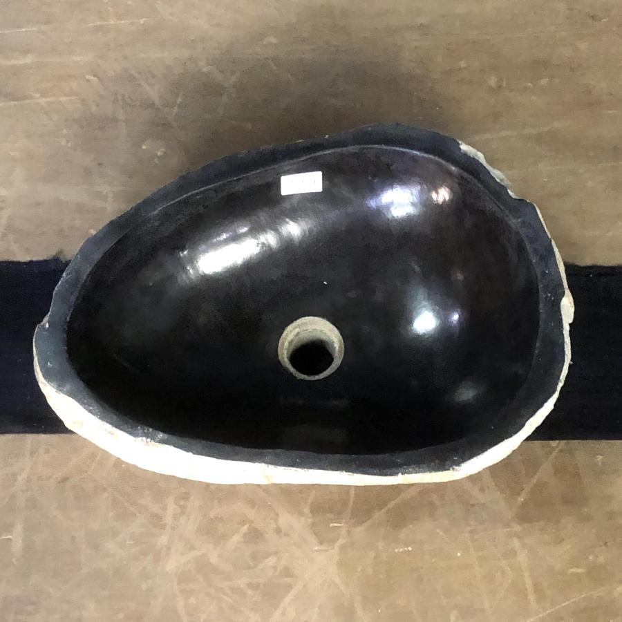 Z-079 W48×H33×H16 天然石の手洗いボウル 洗面ボウル 手洗い鉢 エクステリア ガーデニング 和風 店舗リノベーション 川石 stk : 種to家 - 通販 - Yahoo!ショッピング