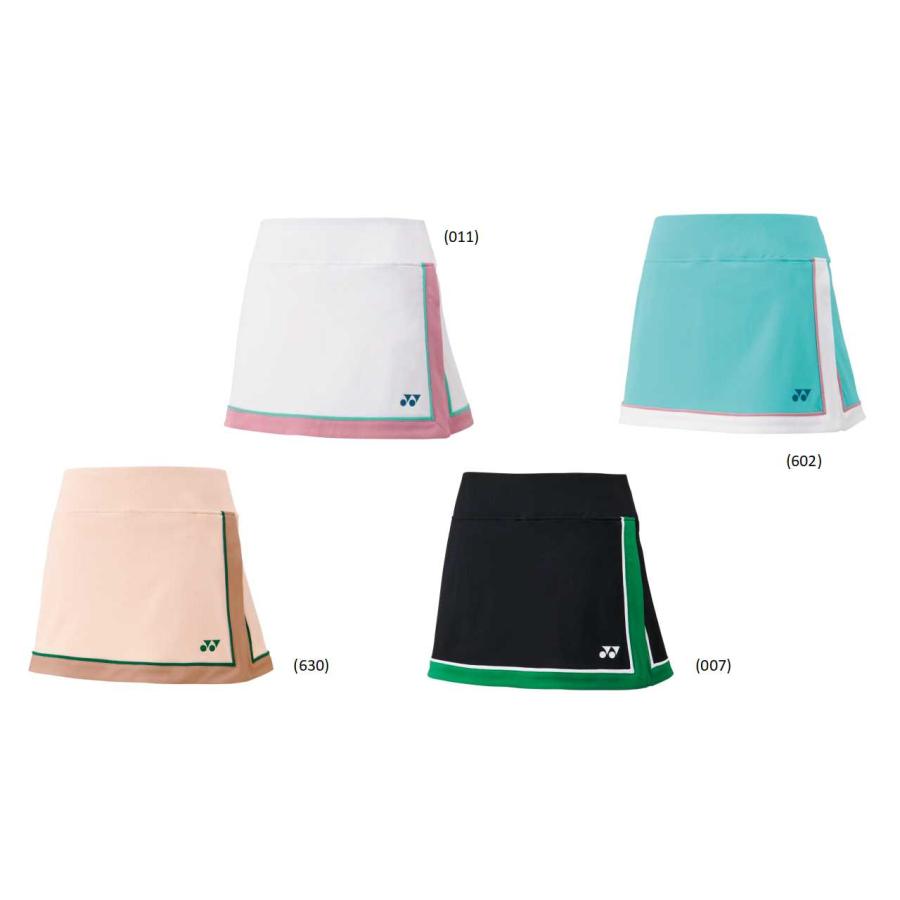 ヨネックス バドミントン ウェア YONEX WOMEN スカート(インナースパッツ付) 26149 2025SS 2025春夏カタログ商品 ...