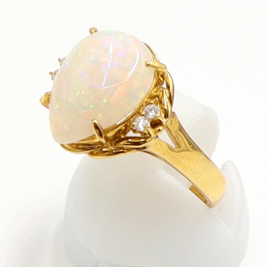 K18オパールダイヤモンドリング OP3.60ct D0.06ct リングサイズ12.5号 重量5.25g(石の重量含む) オパール ダイヤモンド レディース（中古） : 秀和堂 - 通販 ...