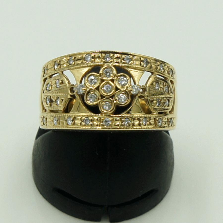 K18ダイヤファッションリング D0.25ct リングサイズ9号 重量6.08g(石の重量含む) レディース（中古） : 秀和堂 - 通販 - Yahoo!ショッピング