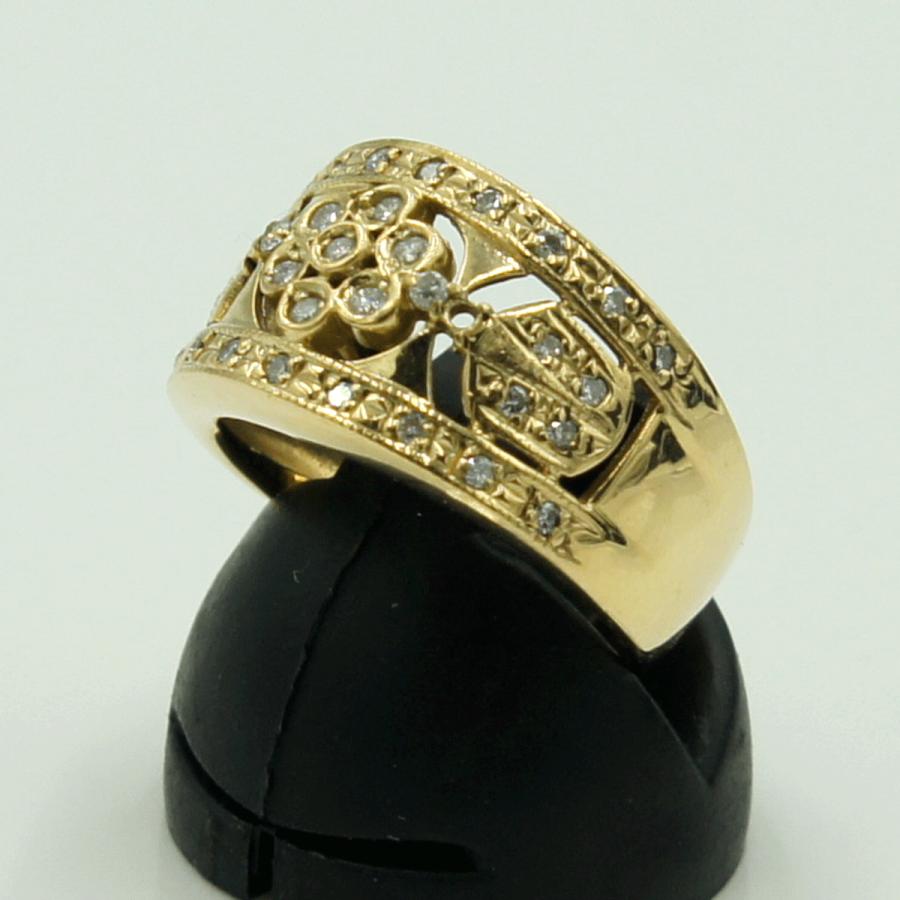 K18ダイヤファッションリング D0.25ct リングサイズ9号 重量6.08g(石の重量含む) レディース（中古） : 秀和堂 - 通販 - Yahoo!ショッピング