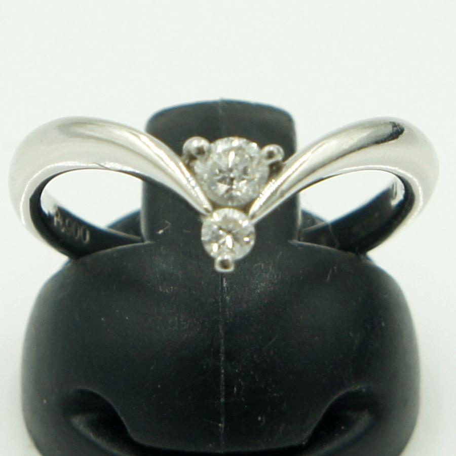 Pt900ダイヤモンドリング D0.20ct リングサイズ15号 重量4.25g(石の重量含む) レディース（中古） : 秀和堂 - 通販 - Yahoo!ショッピング