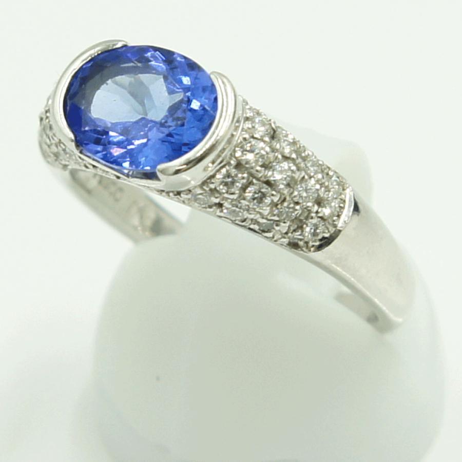Pt900タンザナイトダイヤモンドリング T1.85ct D.0.364ct リングサイズ15号 重量8.46g(石の重量含む) レディース（中古） : 秀和堂 - 通販 - Yahoo!ショッピング