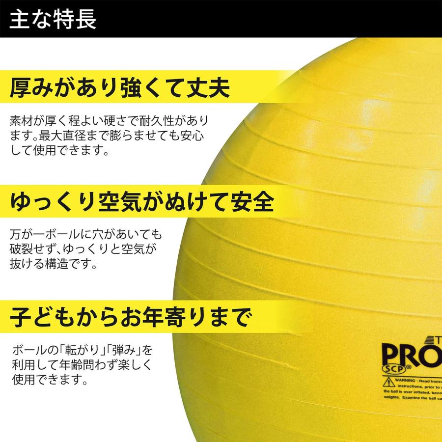 セラバンド THERABAND エクササイズボール 最大直径75cm バランスボール ボール トレーニング 筋トレ 体幹 リハビリ ストレッチ ...
