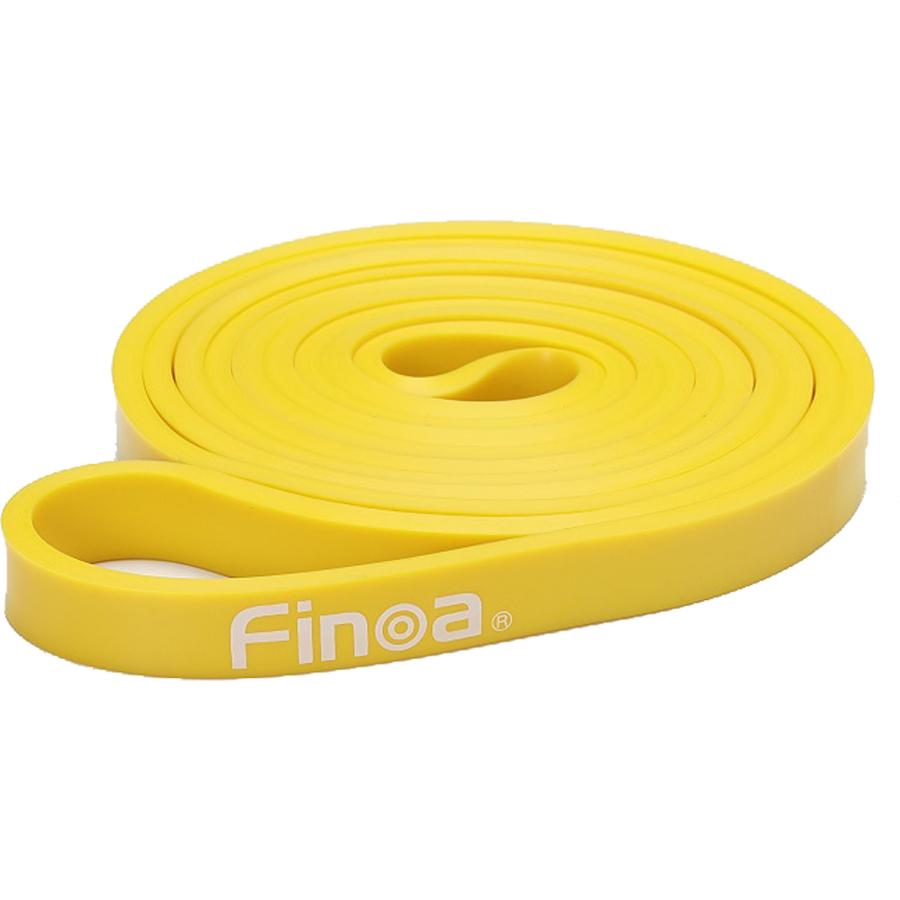 フィノア Finoa ボディメイクバンド 強度2 イエロー 筋トレ用フィットネスバンド ストレッチ 肩 腕 トレーニング ウォームアップ 全身 ...