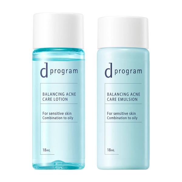 d program（dプログラム） d プログラム バランス＆アクネケア セット EX 化粧水・乳液セット 18ml×2|資生堂認定ショップ| : シャンコスメディアヤフー店 - 通販 ...