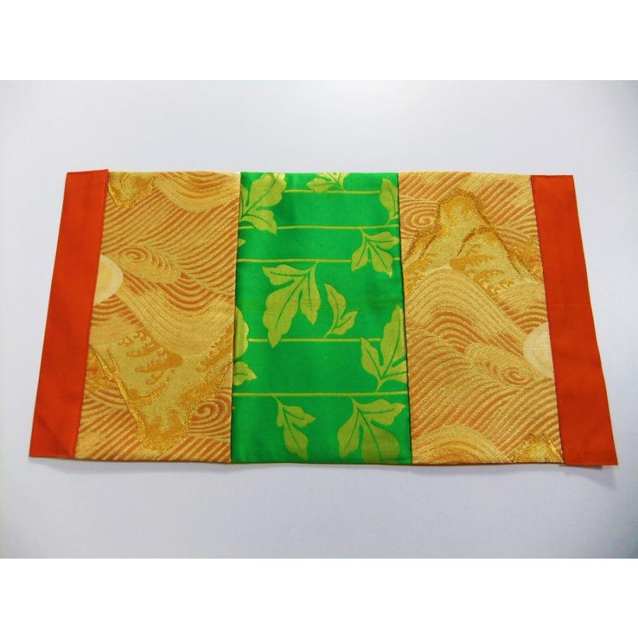 16)1462】29×54.5・正絹・豪華テーブルマット・波文と葉/帯リメイク : 峯風堂 - 通販 - Yahoo!ショッピング