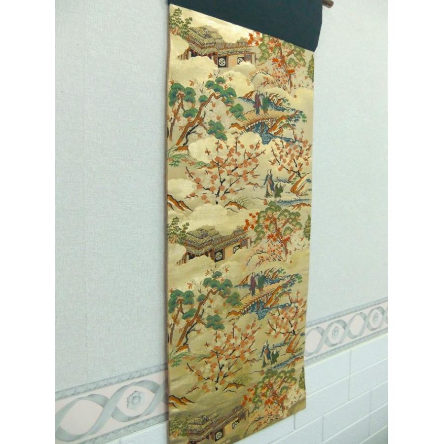 16)1723】タペストリー/大正昭和時代の帯地からリメイク・人物風景文 : 峯風堂 - 通販 - Yahoo!ショッピング