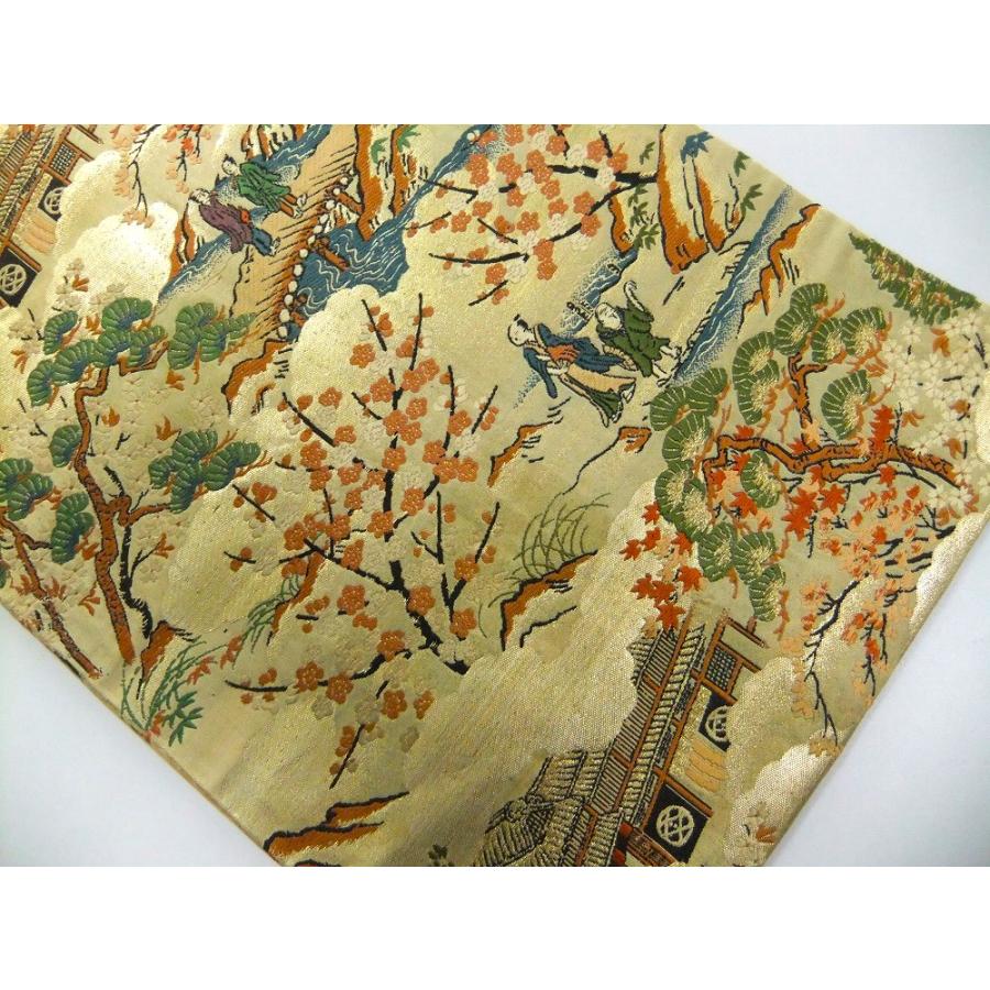 16)1723】タペストリー/大正昭和時代の帯地からリメイク・人物風景文 : 峯風堂 - 通販 - Yahoo!ショッピング