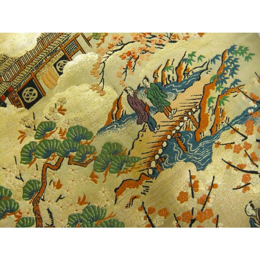 16)1723】タペストリー/大正昭和時代の帯地からリメイク・人物風景文 : 峯風堂 - 通販 - Yahoo!ショッピング