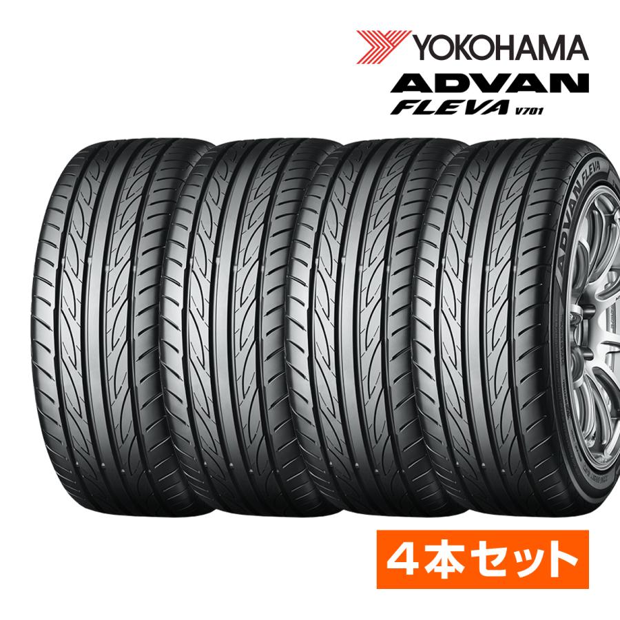 2021〜22年製 ヨコハマタイヤ 225/45R17 94W XL ADVAN（アドバン） FLEVA（フレバ） V701 17インチ サマータイヤ 4本セット : v701-225 ...