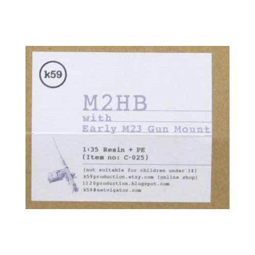 K59 1/35 C-025 W.W.II米M2重機関銃 初期型 M23機銃架付き : しえいかんYahoo!店 - 通販 - Yahoo!ショッピング