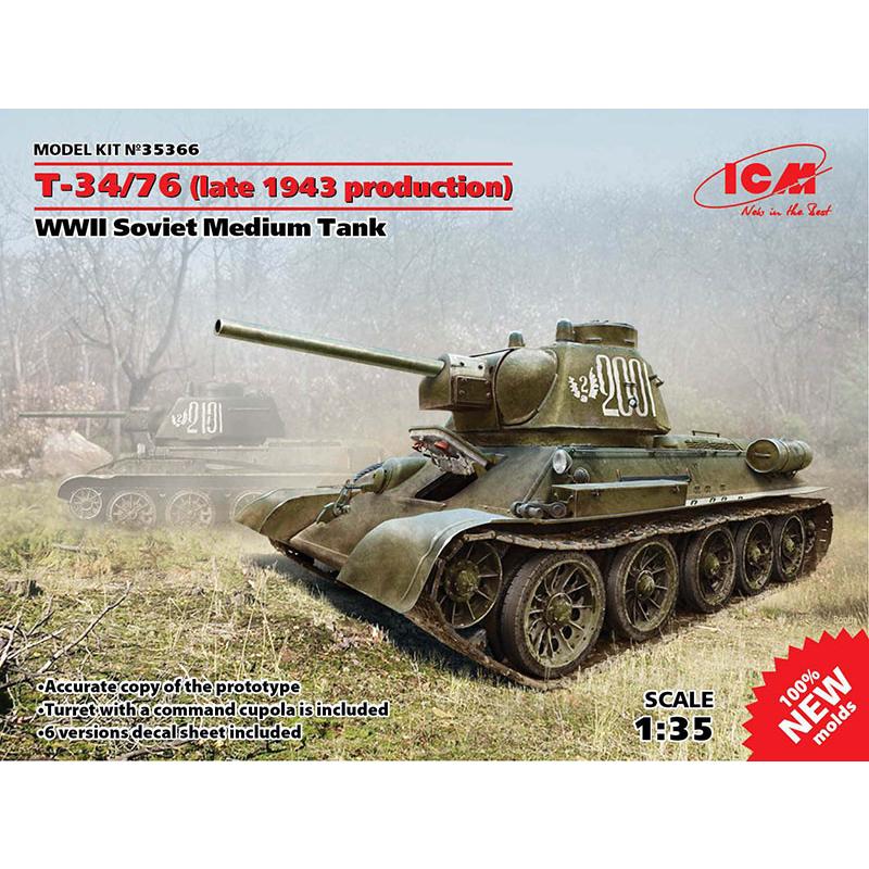 ICM 1/35 35366 ソビエト Т-34/76 1943 後期型 : しえいかんYahoo!店 - 通販 - Yahoo!ショッピング