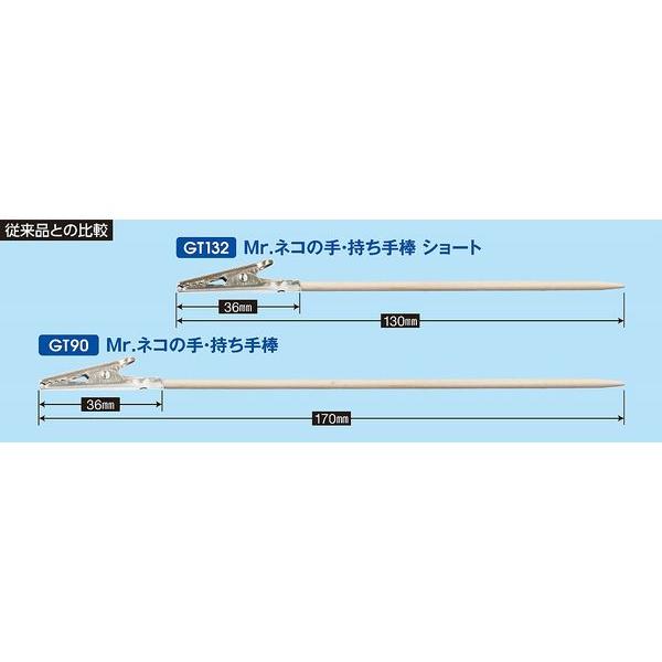 GSIクレオス GT132 Mr. ネコの手・持ち手棒ショート : しえいかんYahoo!店 - 通販 - Yahoo!ショッピング
