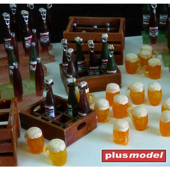 プラスモデル Plus Model 1/35 220 ビール瓶とジョッキとケース : しえいかんYahoo!店 - 通販 - Yahoo!ショッピング