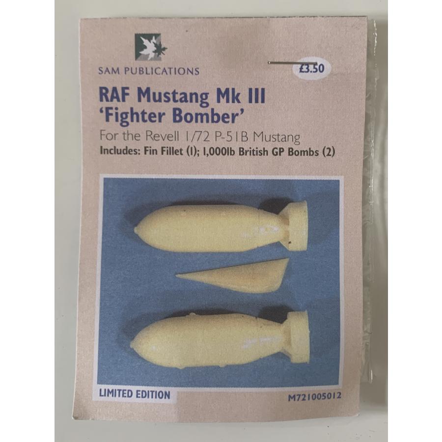 サムパブリケーション 1/72 72-12 RAF ムスタング Mk.III 戦闘機 爆弾(レベル用) : しえいかんYahoo!店 - 通販 - Yahoo!ショッピング