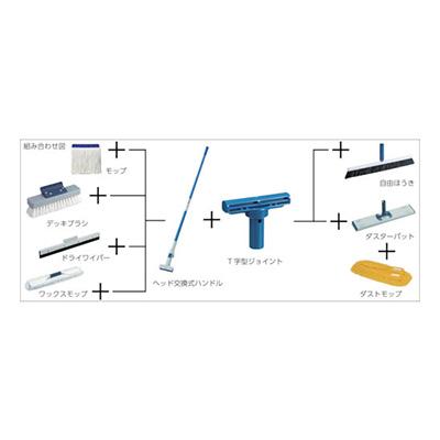 TRUSCO中山 トラスコ TRUSCO オレンジブック 業務用 清掃用具 「ヘッド交換式掃除用品」 ヘッド交換式ハンドル K-HANA-B 489-4791 : 看板のサインシティ ...