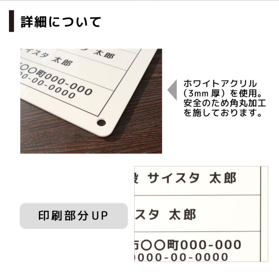 サインスタイル 宅地建物取引業者票 令和7年4月改訂版 看板 標識 宅建 建築 宅地建物 アクリル 看板製作 おしゃれ 業者票 登録票 白 壁付け シンプル｜デザイン：E003 ホワイト ...