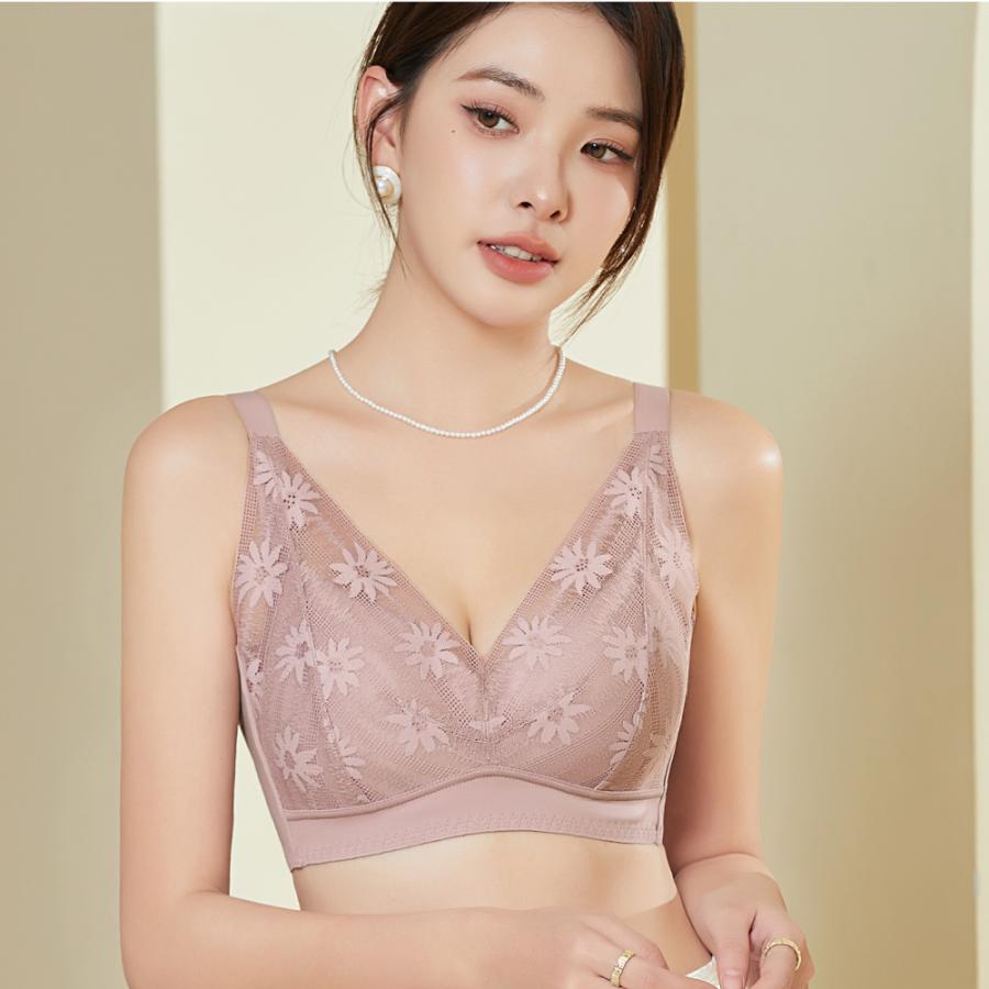 ブラジャー シルク ワイヤレス ブラ 送料無料 小さく見せる 小さく見せるブラ 胸 ノンワイヤー 着痩せ 大きいサイズ XXL 3L Fカップ アンダー90 F65 ナイトブラ ...