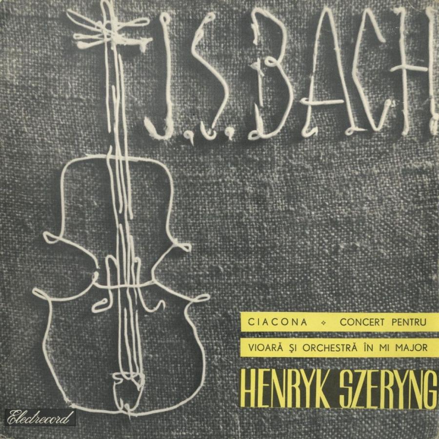 ＜中古クラシックLPレコード＞バッハ：シャコンヌ，ヴァイオリン協奏曲2番/H．シェリング（vn）I．コンタ指揮ルーマニア放送so．/ELECTRECORD：ECD 1018 : Silent ...