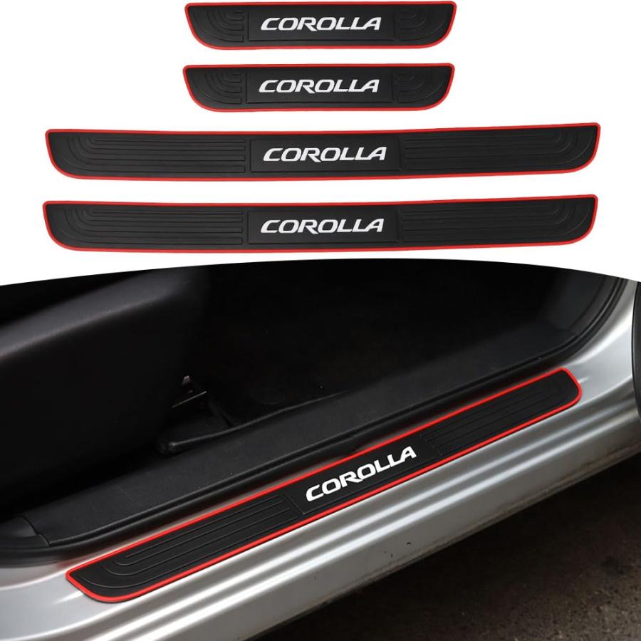 LEXLEYS トヨタ カローラ ツーリング/スポーツ/セダン 210系 サイドステップガード スカッフプレート 車用ドアモール サイドモー : 20241011234113-01650 ...