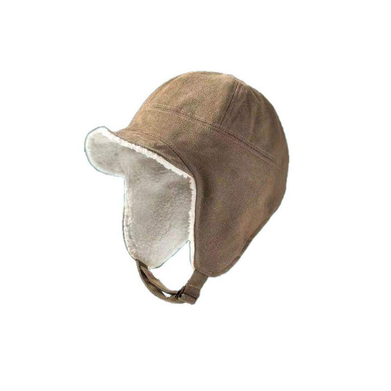 Croogo パイロットキャップ ボア 帽子 フライトキャップ 耳あて付 ウォームキャップ アウトド 散歩 冬用帽子 フェイクスエード ロシ ...