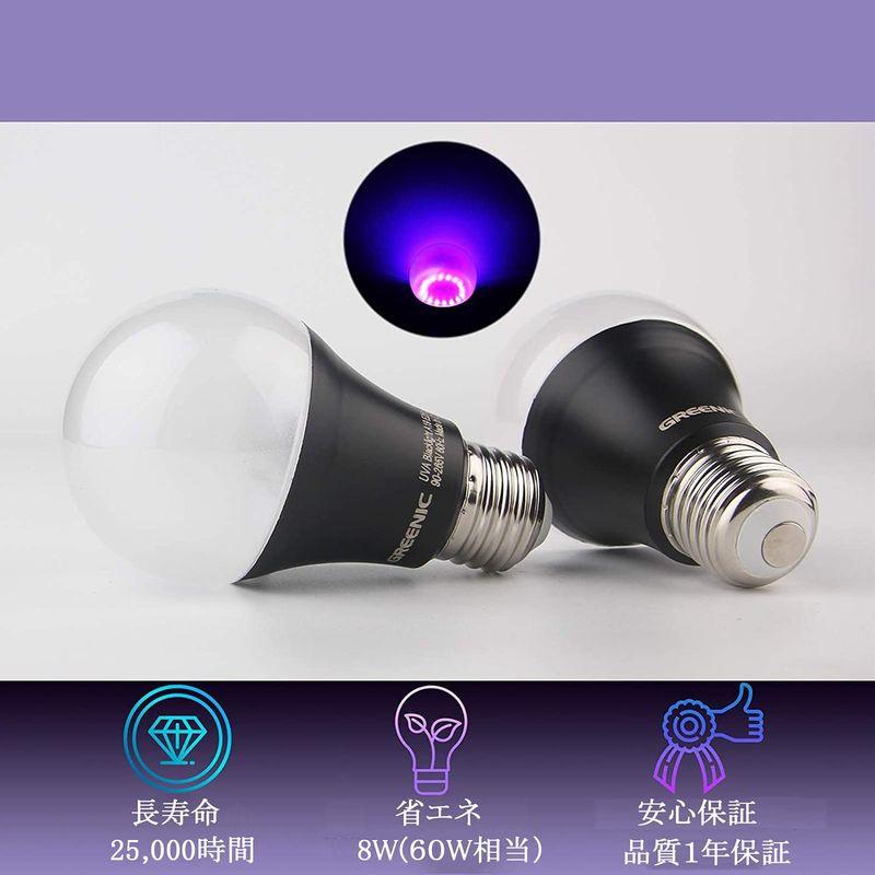 LEDブラックライト - UV紫外線電球 8W E26口金 385nm LED UVライト UV電球 レジン用硬化ライト 結婚式 パーティー : Silver Knight Mart - 通販 ...
