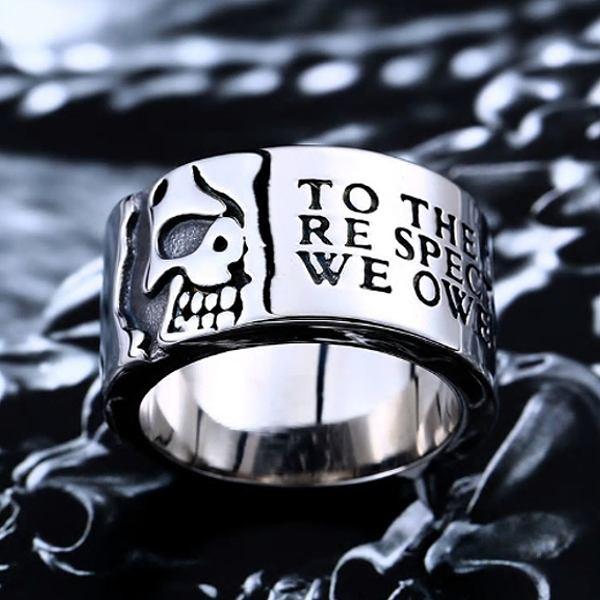 スカル リング メンズ ステンレス ドクロ ガイコツ 平打ち シンプル 全3色 bb3 : シルバーアクセサリーZero-1 - 通販 - Yahoo!ショッピング