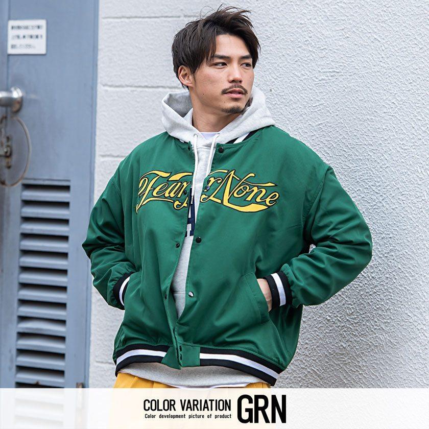 CavariA スタジャン メンズ カレッジロゴ 薄手 春 ジャケット CavariA スタジャン メンズ カレッジロゴ 薄手 春 ジャケット
