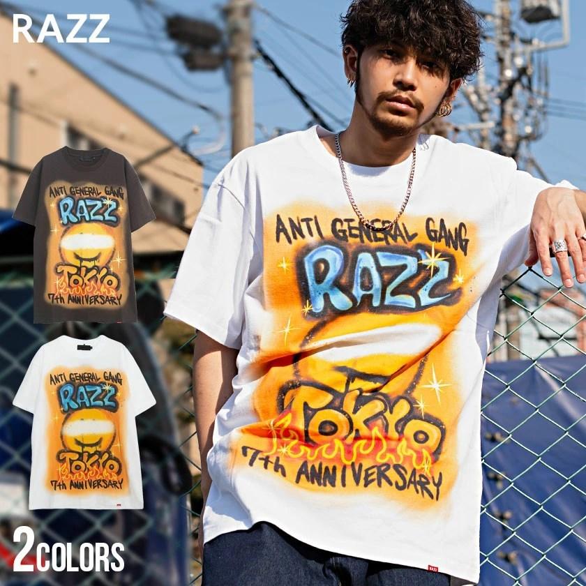 RAZZIS Tシャツ メンズ 半袖 ラズ おしゃれ カットソー 7周年 記念 スプレープリント ユニセックス ストリート 春 夏 : SILVER BULLET Yahoo!店 - 通販 ...