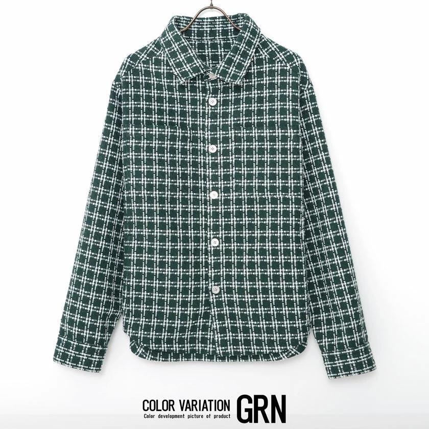 カジュアルシャツ メンズ RAZZIS ラズ ブランド 大きいサイズ シャツジャケット CPO チェック ツイード ユニセックス 秋 冬 30代 40代 50代 ファッション : rzpg22 ...