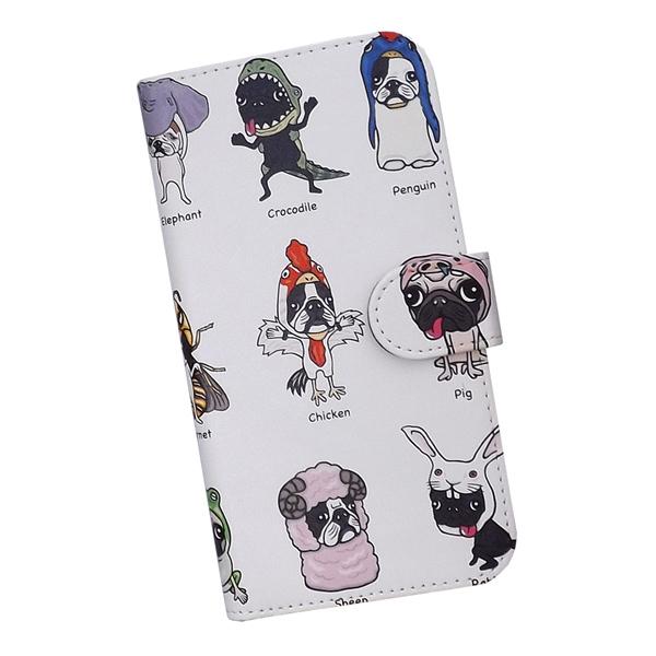 Galaxy S25 Ultra SM-938Z/SM-938Q 手帳型 スマホケース プリント ケース けいすけ カエル パグ フレンチブル ホワイト : シルバーアイ - 通販 ...