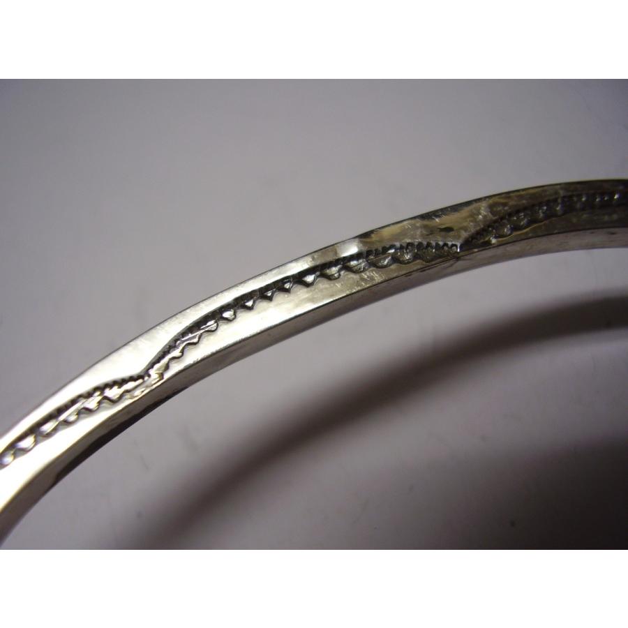 インディアンジュエリー ハンドメイド シルバー バングル 銀 sterling ナバホ族 アリゾナ d482 : シルバーshopジョージア - 通販 - Yahoo!ショッピング
